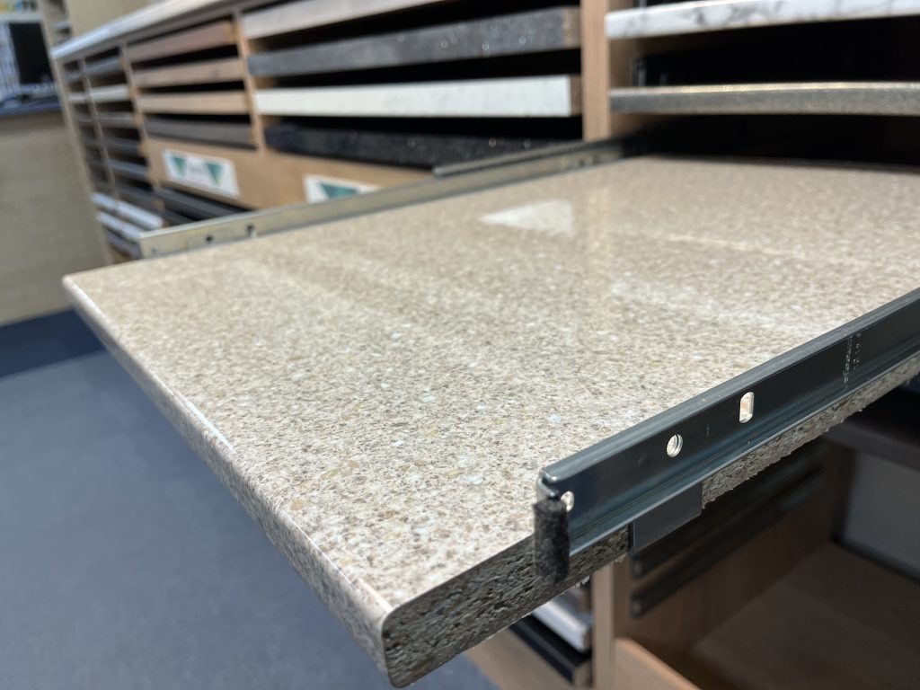 Aquilla Taurus Sand Gloss (22mm Laminate Worksurface) – Llandaff ...