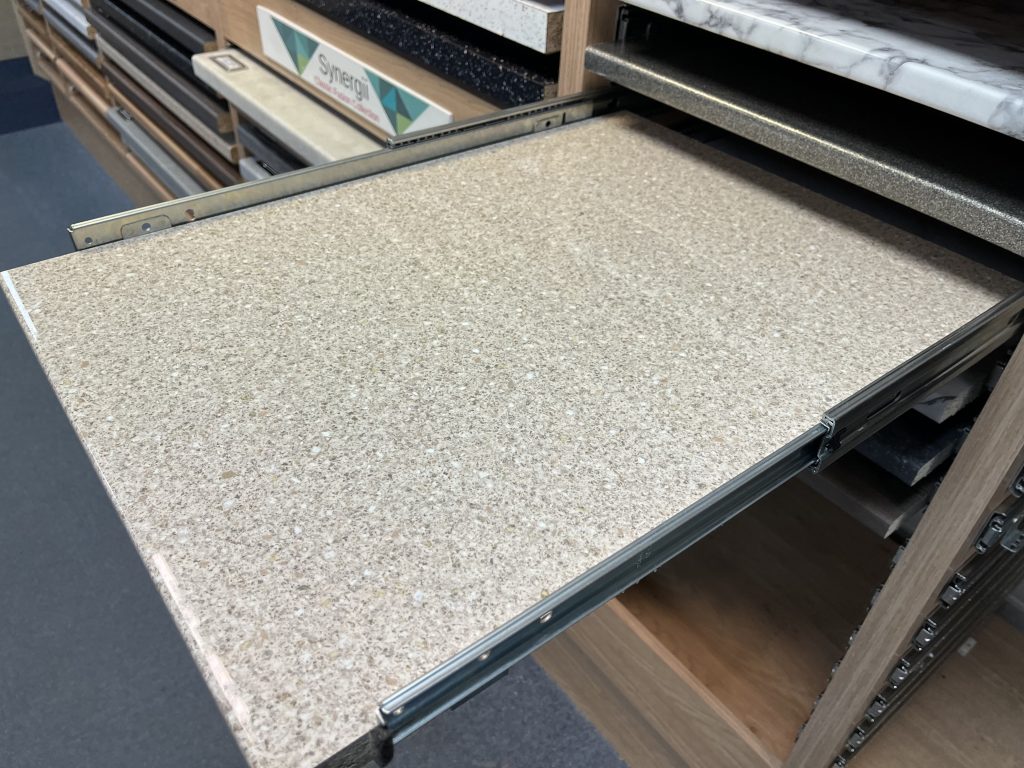 Aquilla Taurus Sand Gloss (22mm Laminate Worksurface) – Llandaff ...