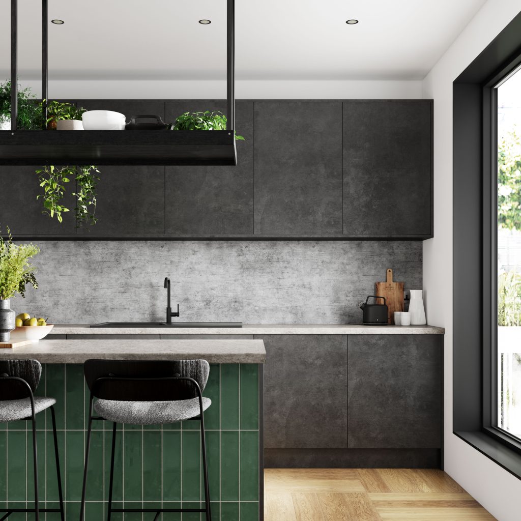 Alloy Brooklyn Concrete Timber (Splashback) – Llandaff Laminates LTD