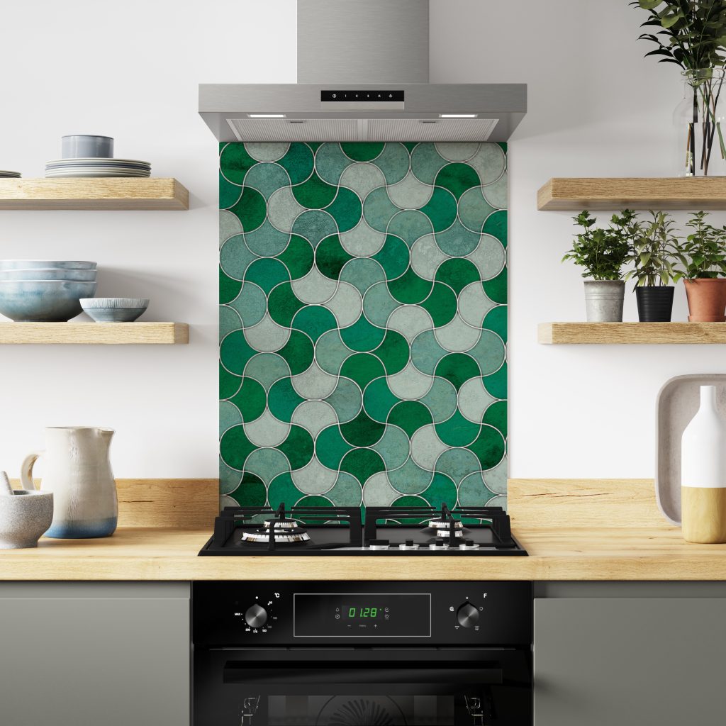 Alloy Emerald Scallop Pietra (Splashback) – Llandaff Laminates LTD
