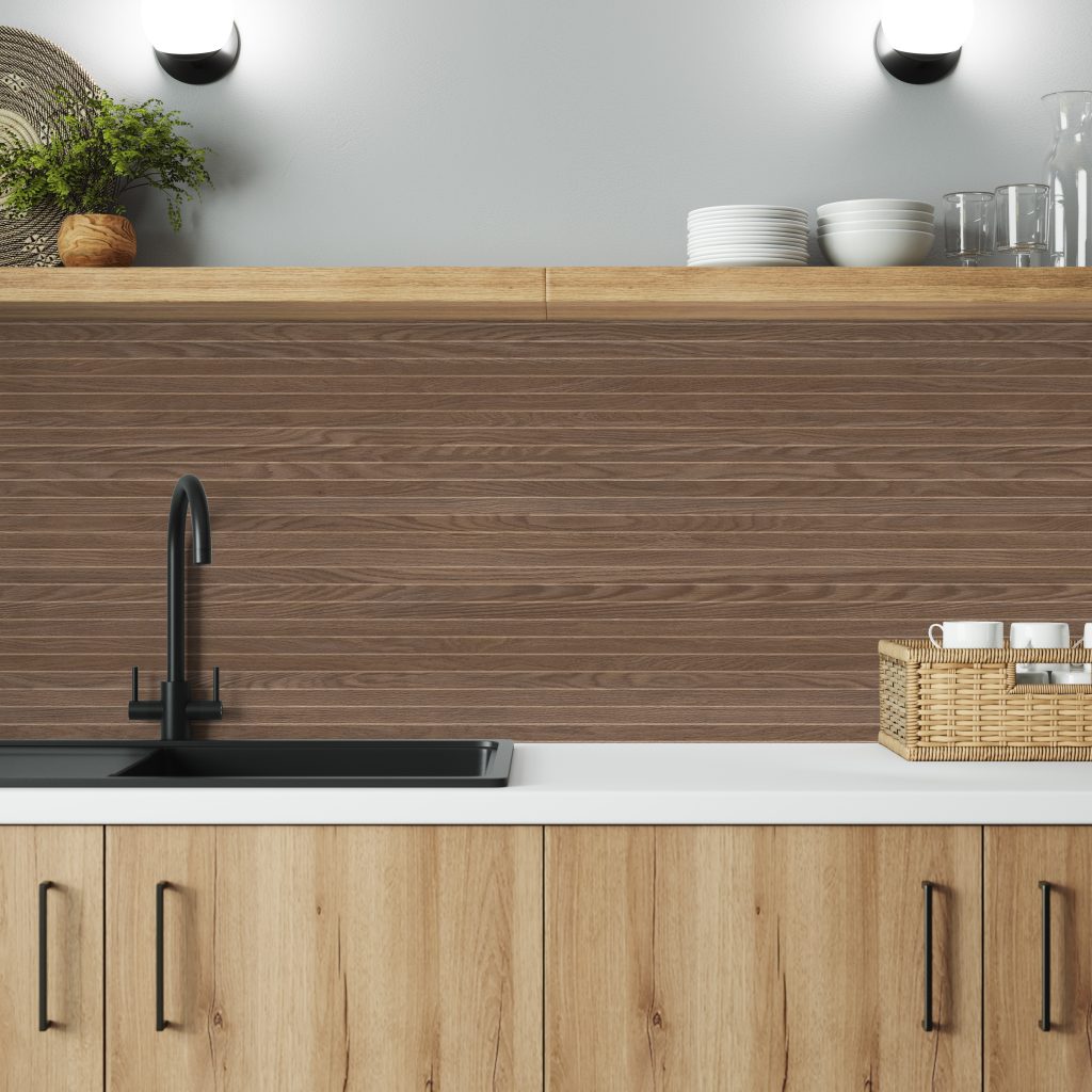 Alloy Fluted Oak Timber (Splashback) – Llandaff Laminates LTD