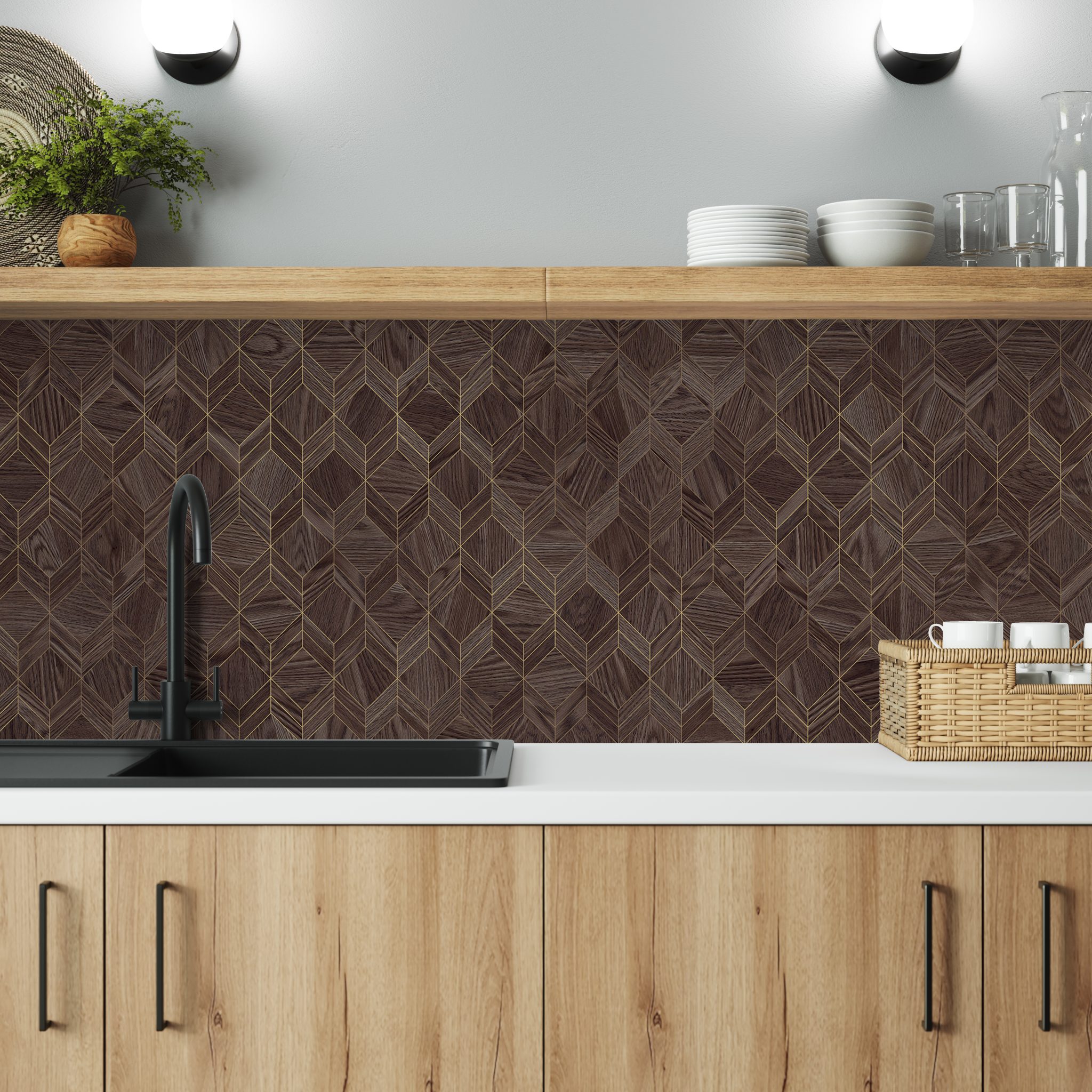 Alloy Heritage Walnut Shell (Splashback) – Llandaff Laminates LTD