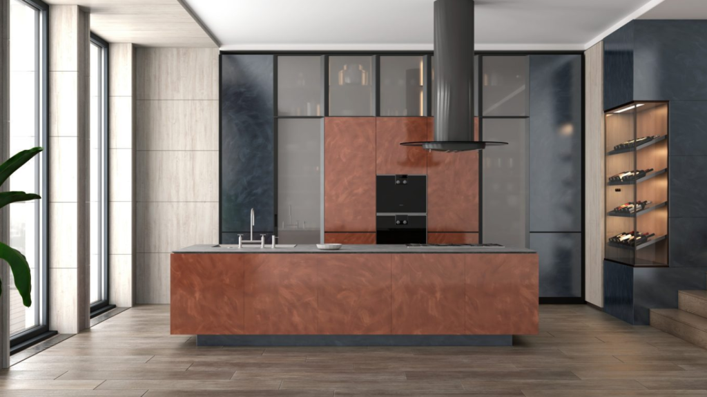 Steel Board Copper Luxe High Gloss Melamine Faced MDF Panel – Llandaff ...
