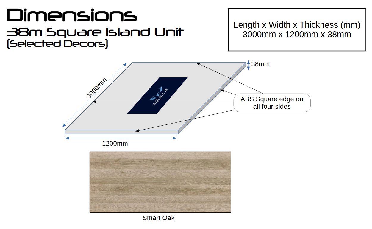 Aquilla Square Edge Worktops – Llandaff Laminates LTD