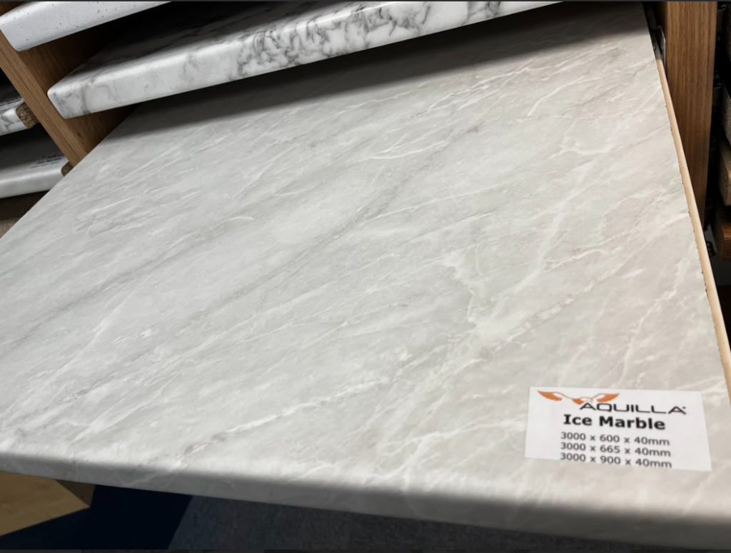 Aquilla 3m 40mm Ice Marble (Laminate) – Llandaff Laminates LTD